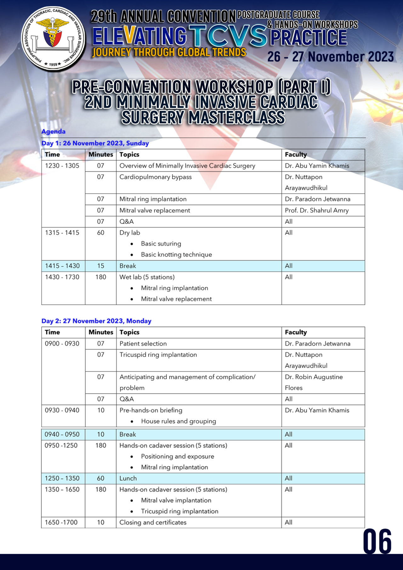 CONVENTION PROGRAM | Patacsi