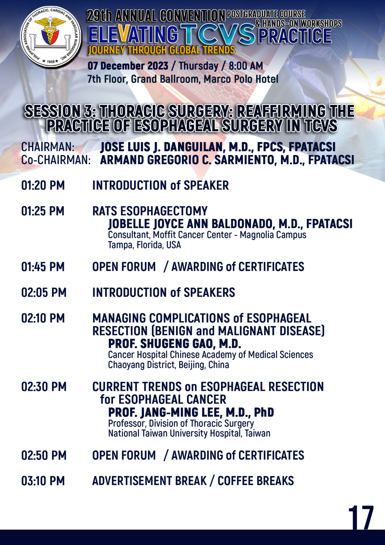 CONVENTION PROGRAM | Patacsi