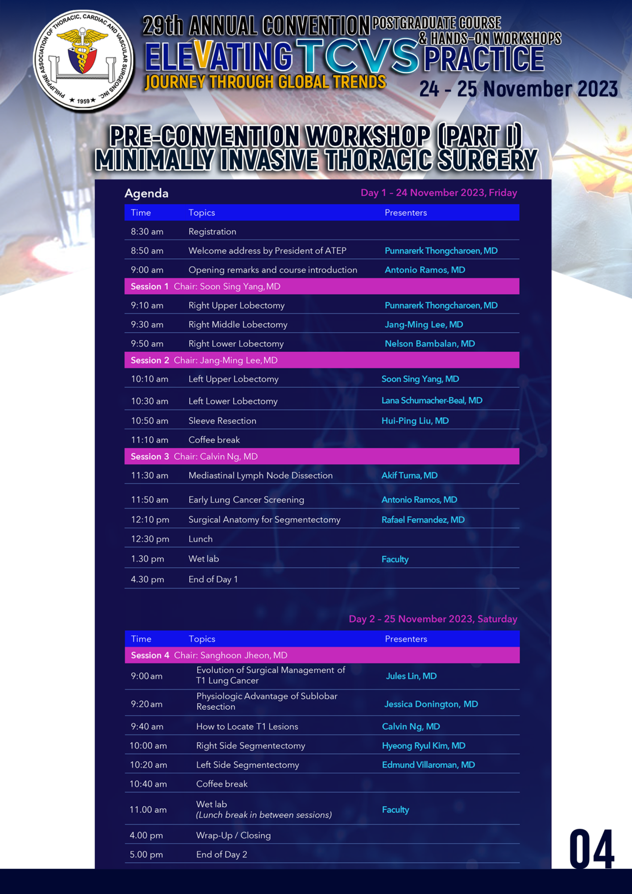 CONVENTION PROGRAM | Patacsi